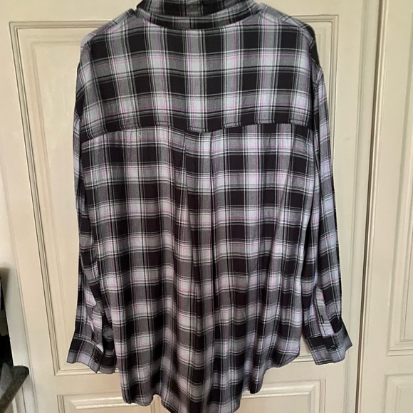 Allison Joy | Tops | Allison Joy Neon Plaid Shirt | Poshmark